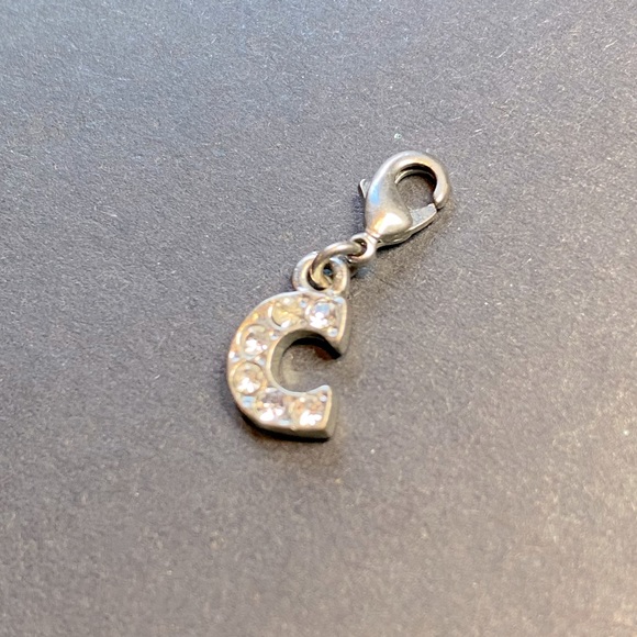 no brand listed | Jewelry | Letter C Charm With Crystals Lobster Clasp ...